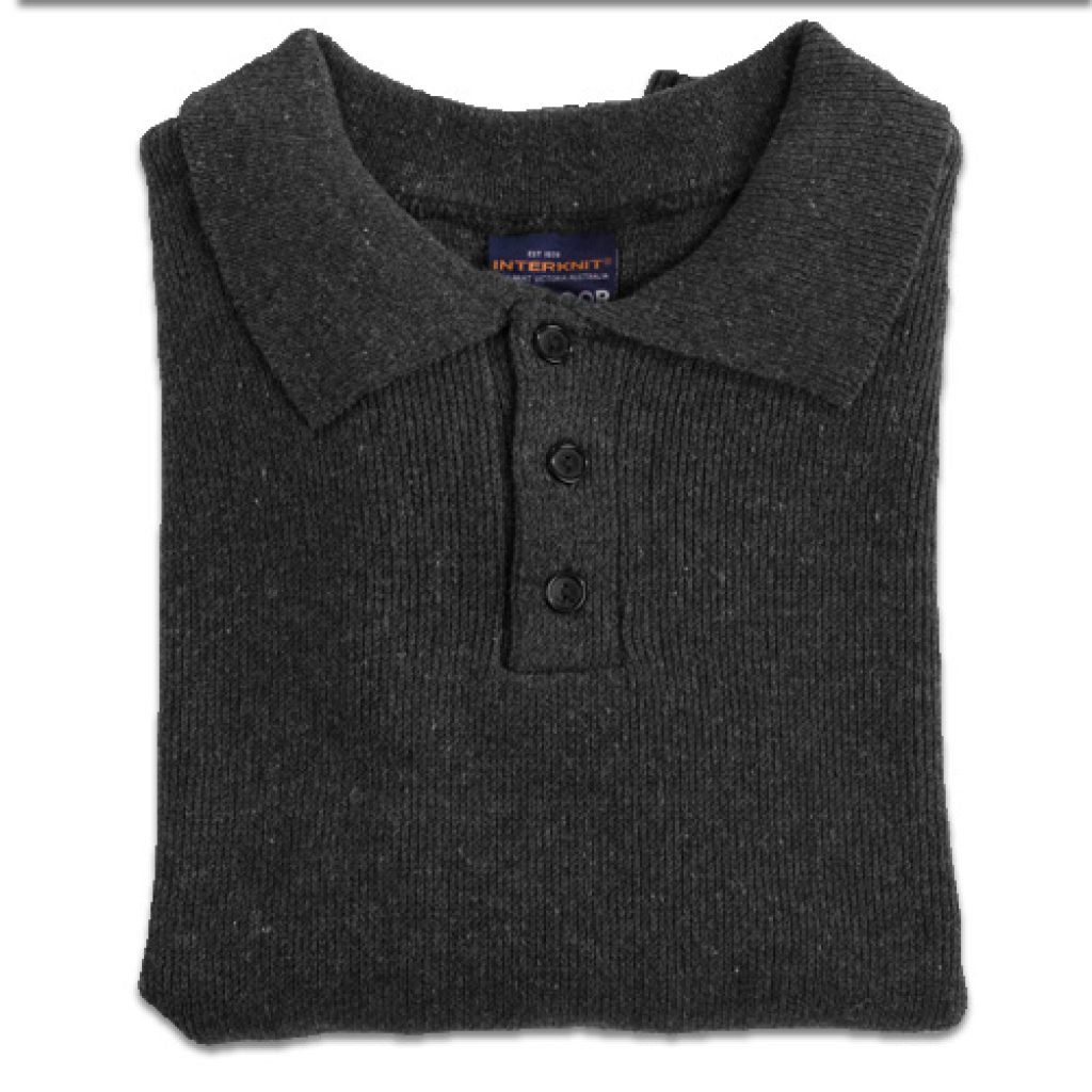 Interknit Button Work Jumper - Wallers Mildura